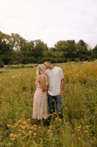 Verona, Wisconsin Wildflower Engagement Session | Kendra + Zack ...
