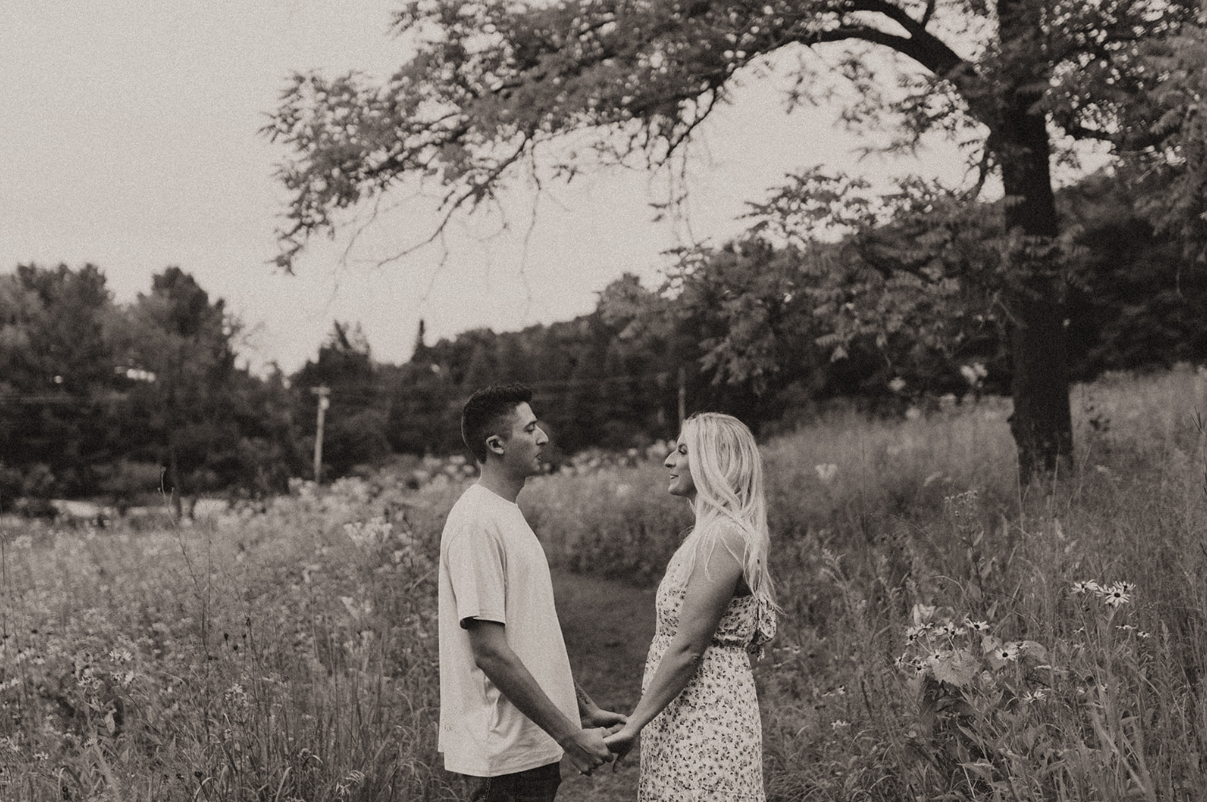 Verona, Wisconsin Wildflower Engagement Session | Kendra + Zack ...