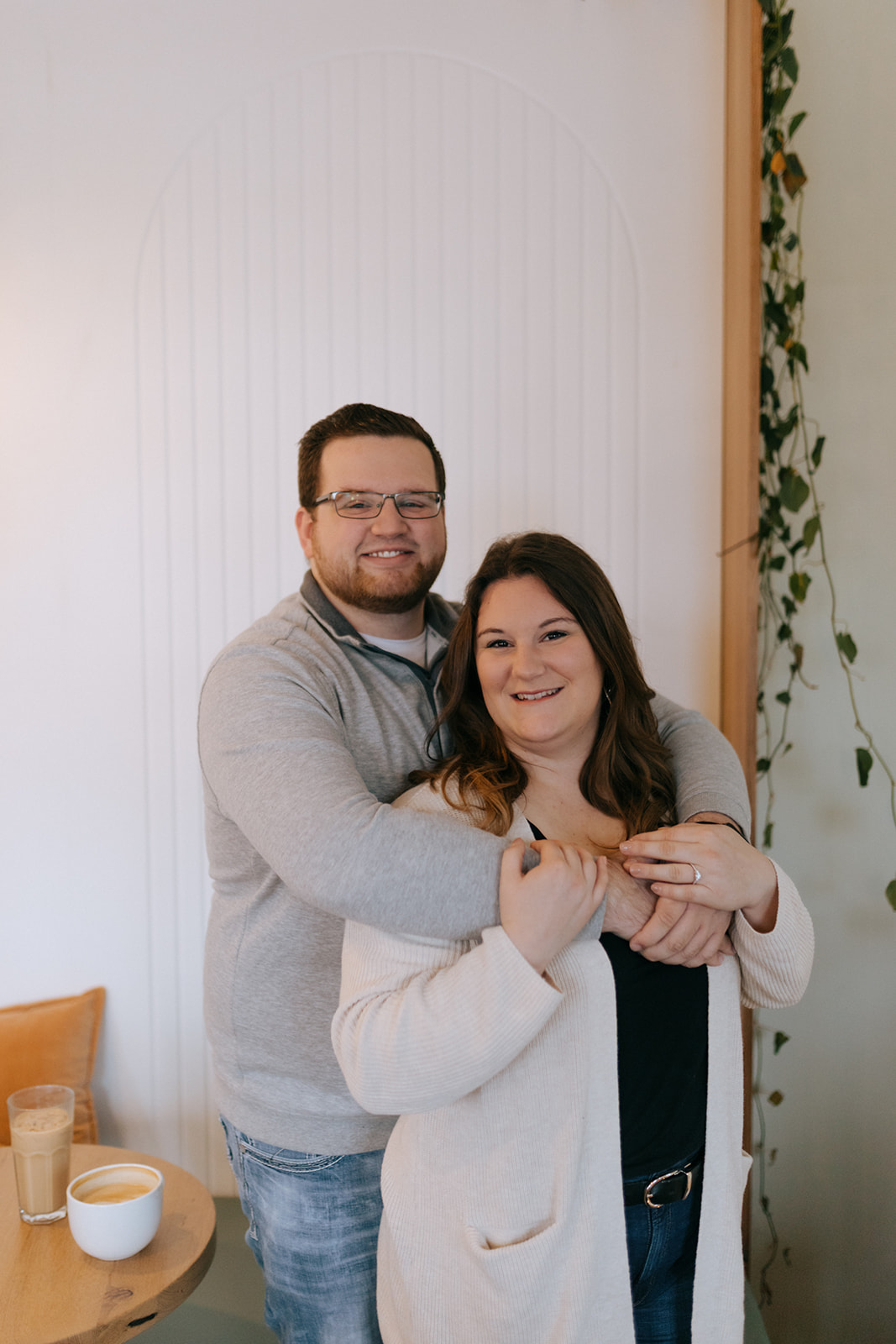Coffee Shop Engagement Session | AnnikaFrame.com